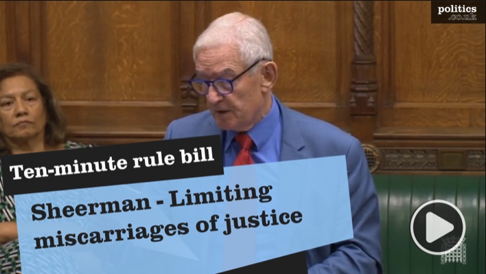 Sheerman bids to correct law that was 'wrong for 30 years' - Politics.co.uk