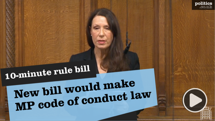 New bill would place MPs' code of conduct on the statute book ...