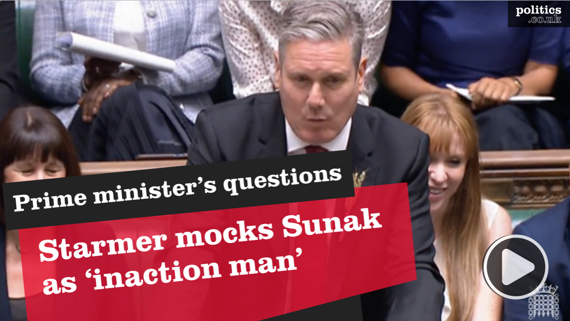 Keir Starmer: Rishi Sunak is 'inaction man' - Politics.co.uk