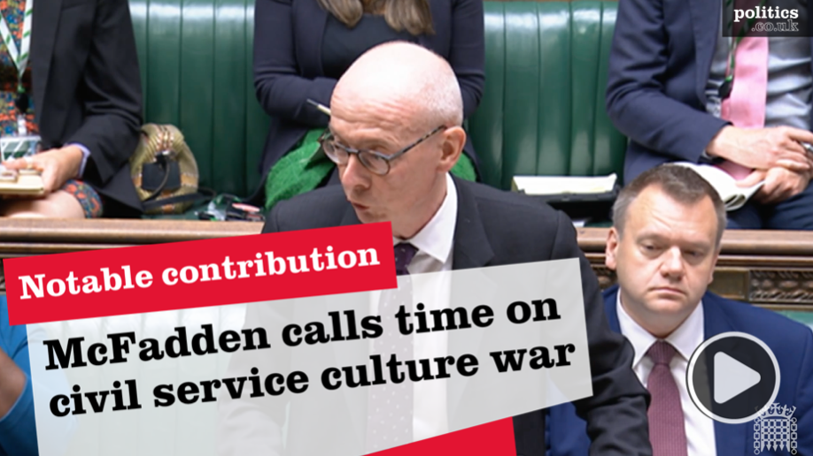 Pat McFadden: Era of ministers waging culture wars on the civil service ...